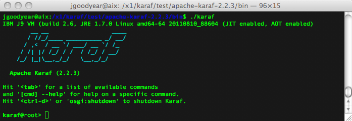 I Code By The Sea Apache Karaf On Ibm Jdk 7