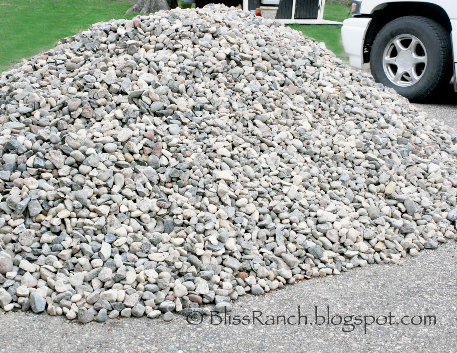 Bliss Ranch: Supervising Rock and Mulch Moving