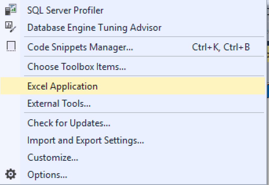 HodentekHelp: How do you launch Excel from SQL Server Management Studio?