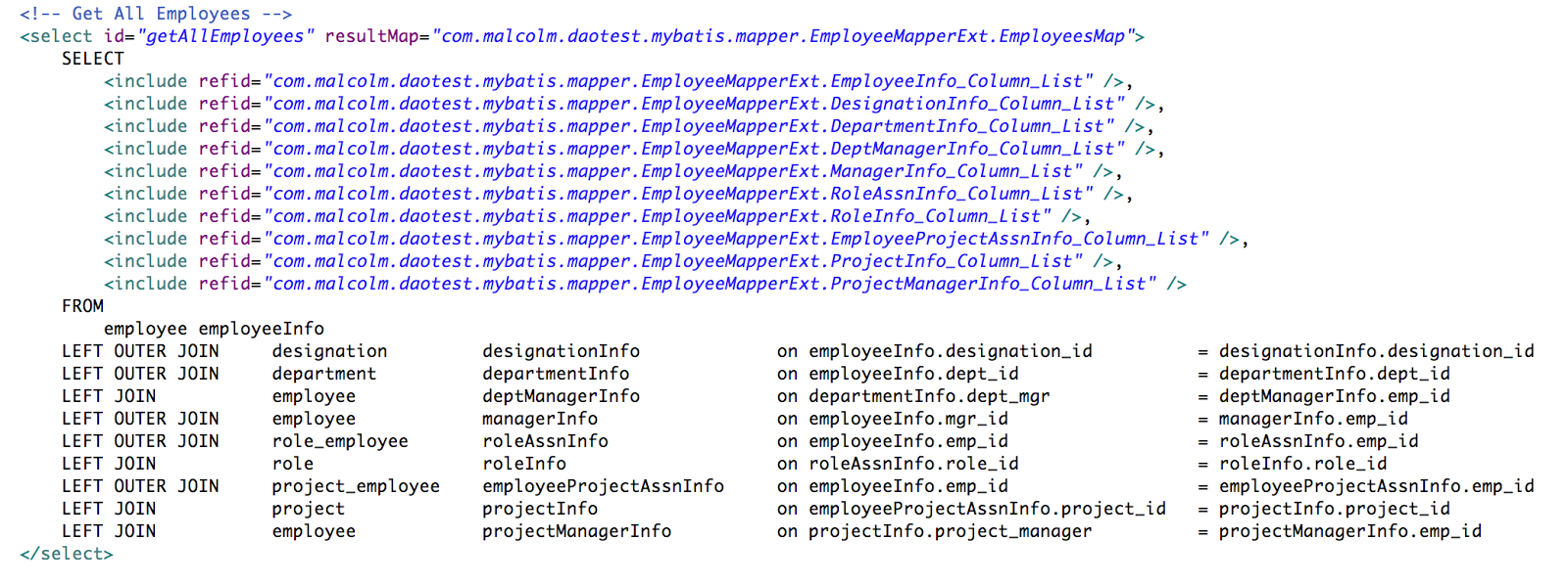 New Tech Thoughts : MyBatis SQL Data Mapping