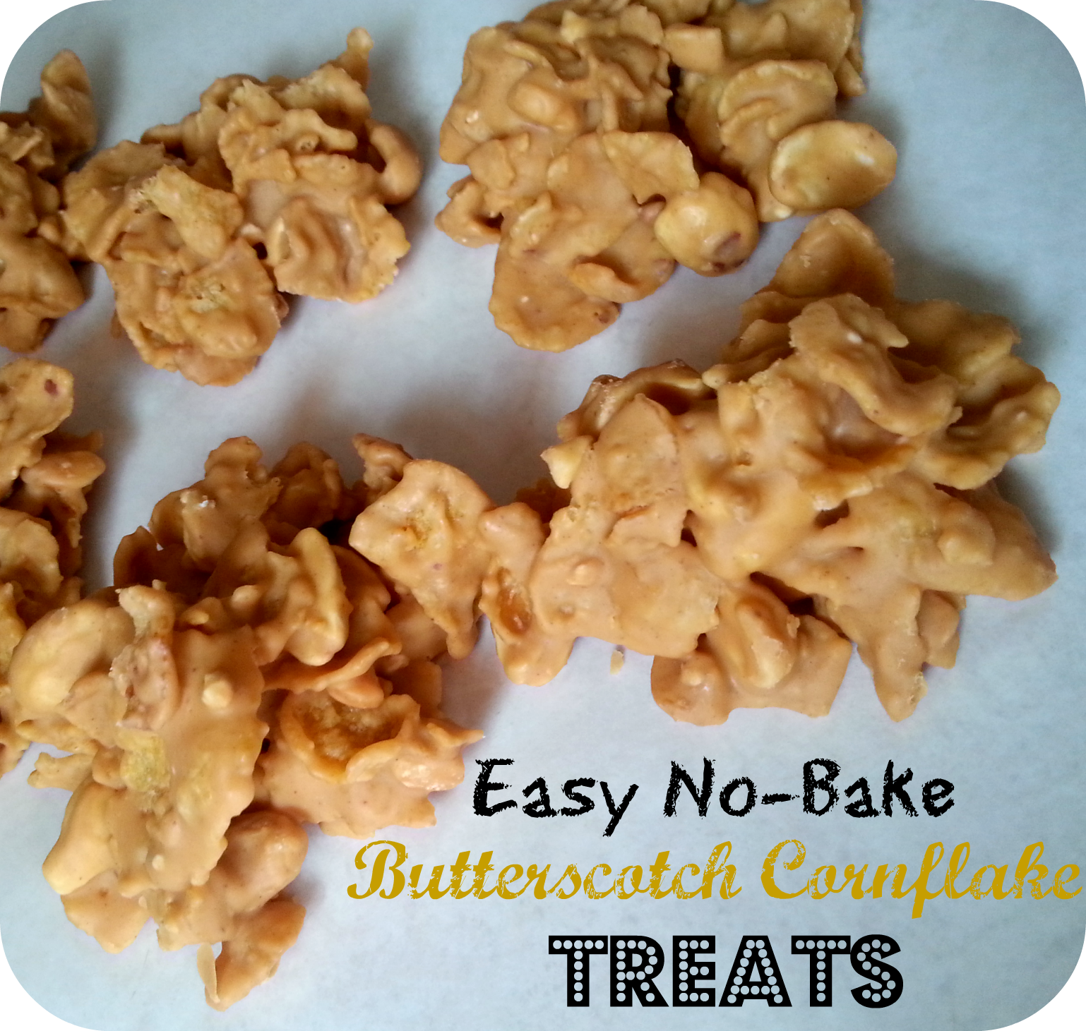 The Better Baker: Easy No-Bake Butterscotch Cornflake Treats