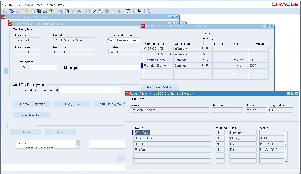My Oracle World: Proration formula in Oracle HRMS Payroll