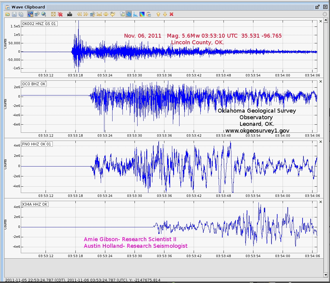 Geology in Motion: Earthquake in Oklahoma!