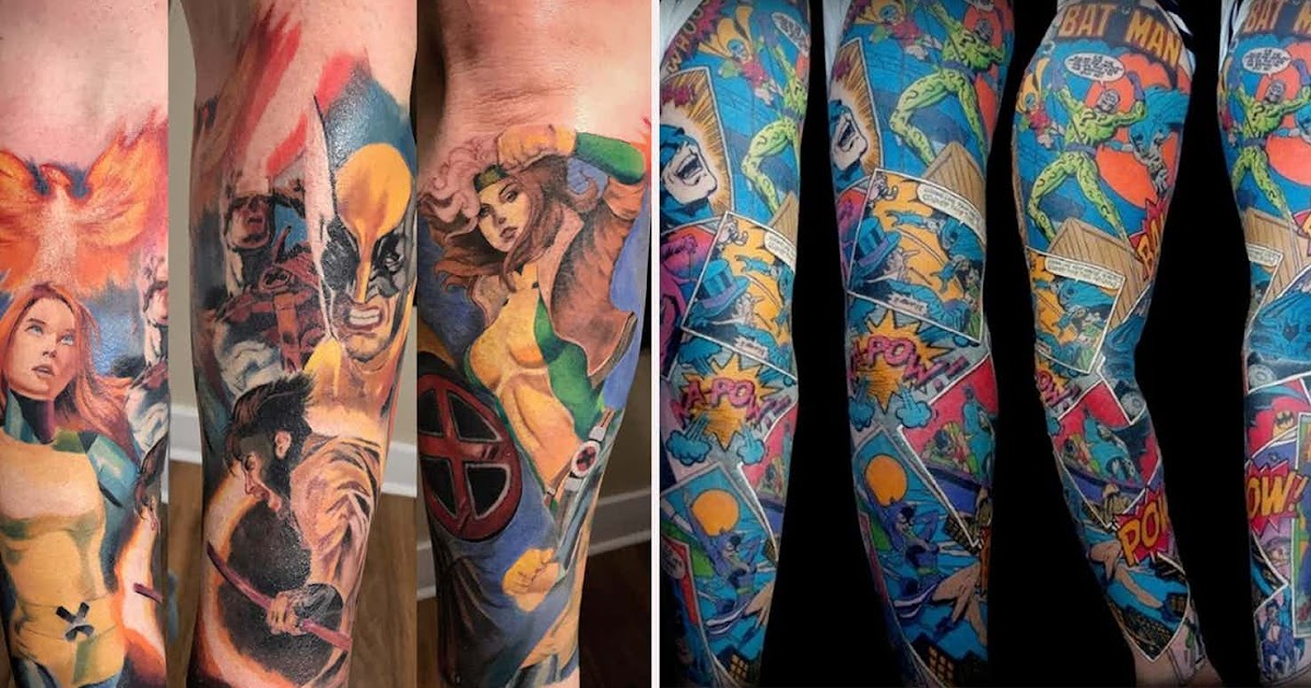 X Men Tattoo Sleeve