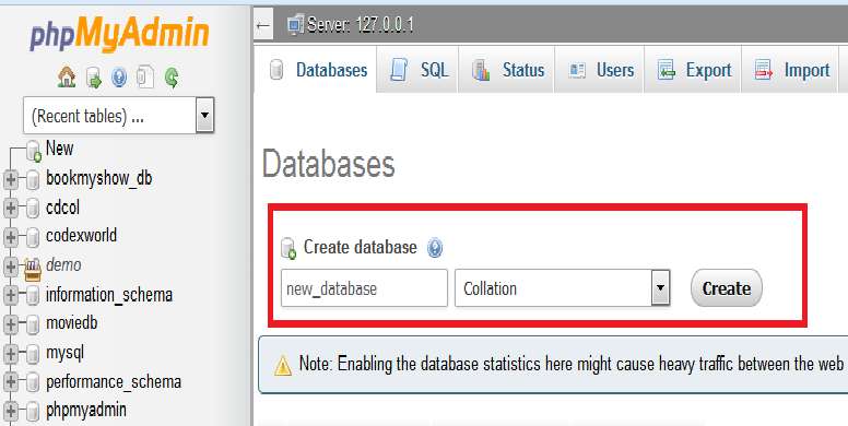 LeaRn HoW????: How to create mysql database in xampp
