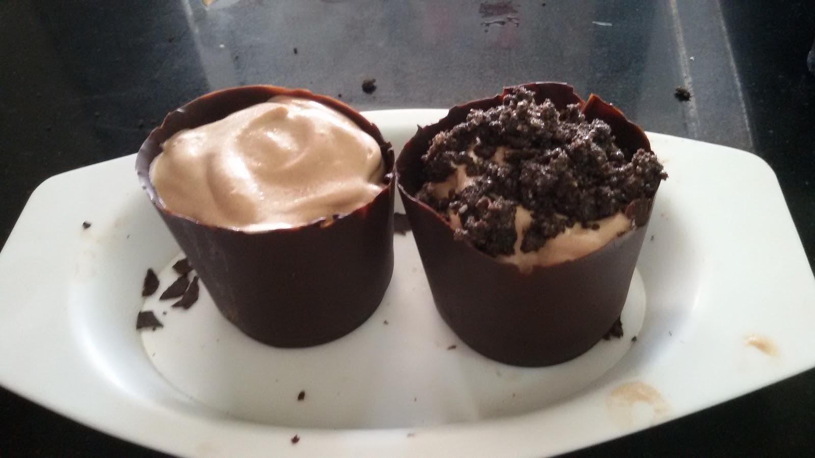 Bongtaste : Chocolate Flower Tub filled with Eggless Chocolate Mousse ...