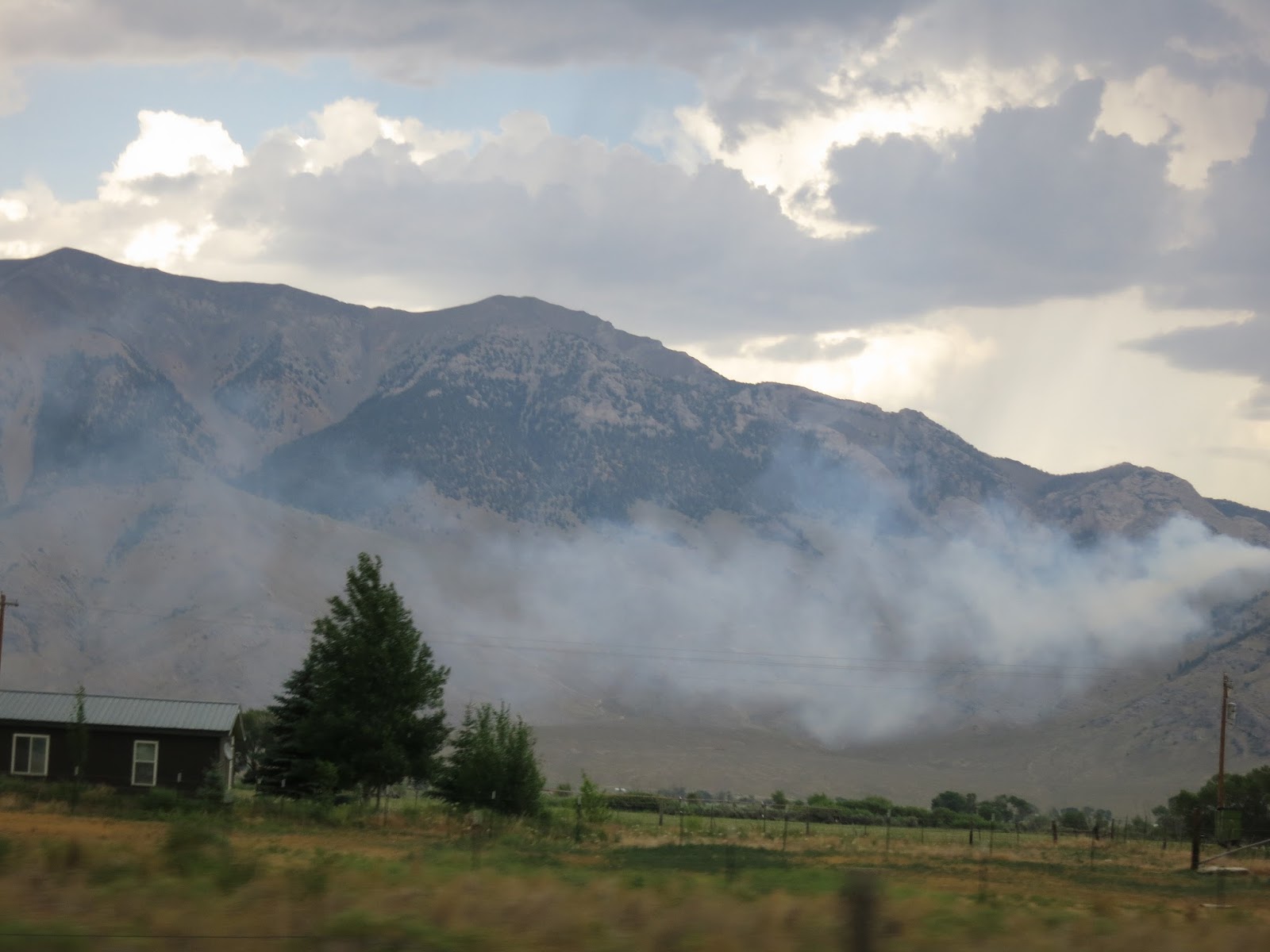 Mackay, Idaho 83251: Fire Above Moore, Idaho Just South of King ...