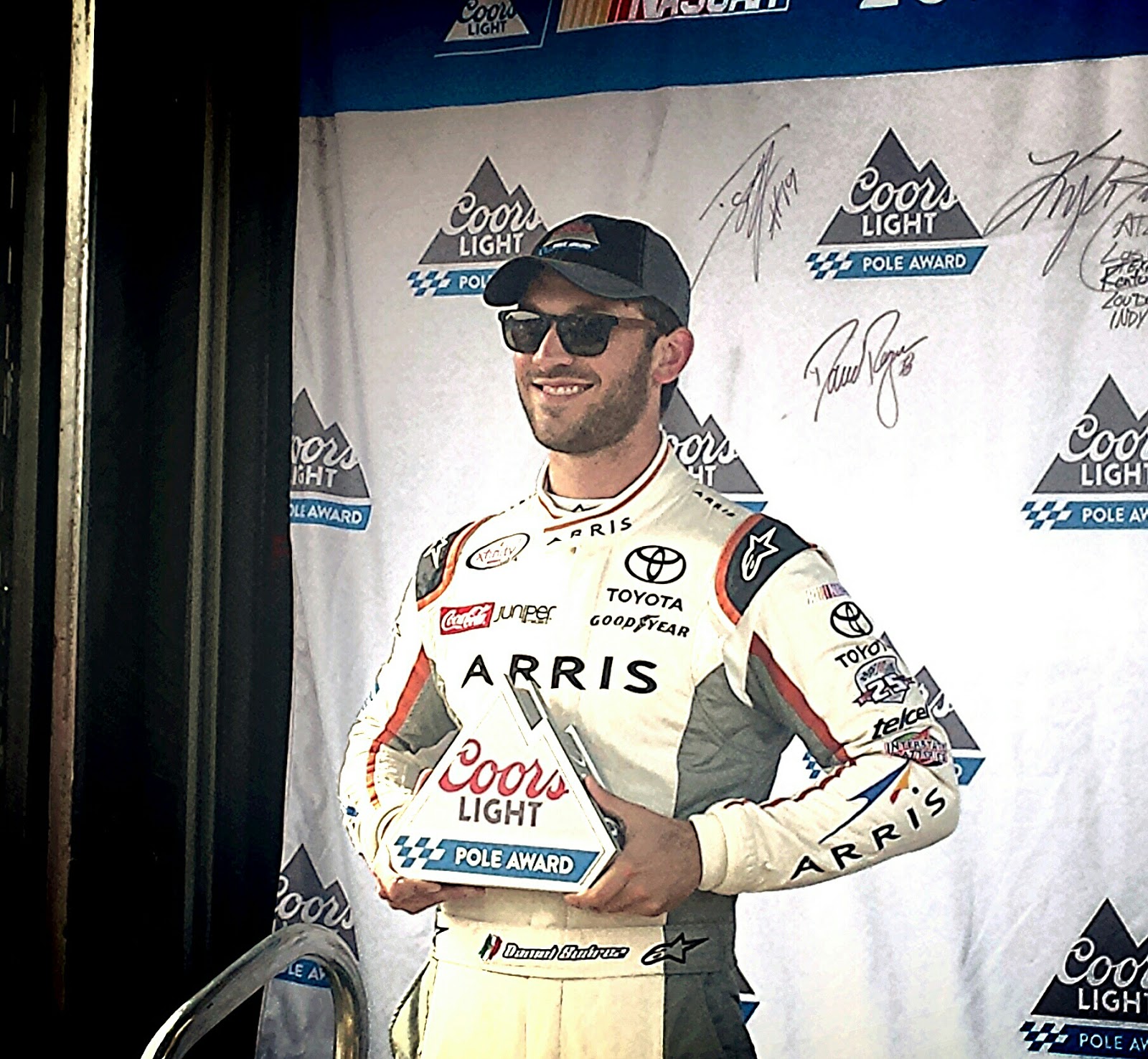 Daniel Suarez Wins the pole for the US Cellular 250 at Iowa Speedway