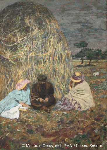 Grandes Genios De La Pintura: El Almiar 1907-1908 Edouard Vuillard