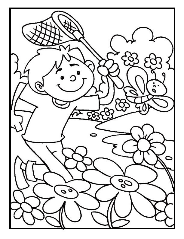 Welcome Spring Coloring Coloring Pages