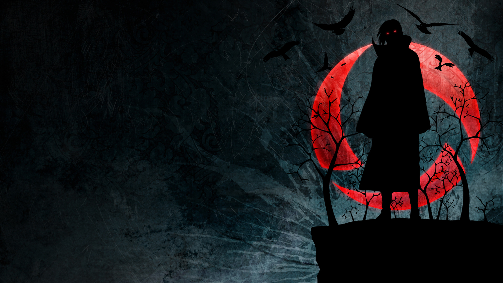 hd wallpaper: Uchiha Itachi Sharingan Crow 0006