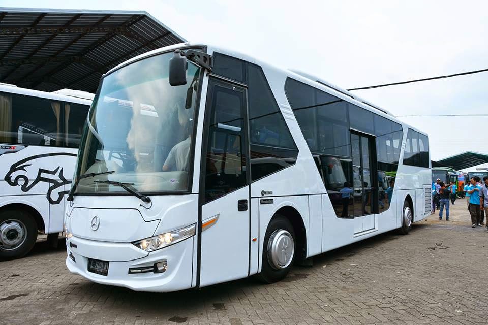 Foto Bis Airport Bus Scorpion X Putih Karoseri Tentrem | Blognya Busmania