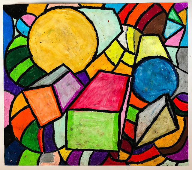 Paintbrush Rocket: 5th Grade - One Point Perspective Abstracts inspired ...