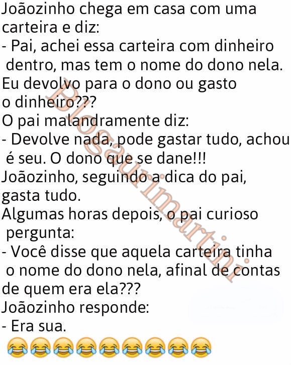 blogAuriMartini: piadas