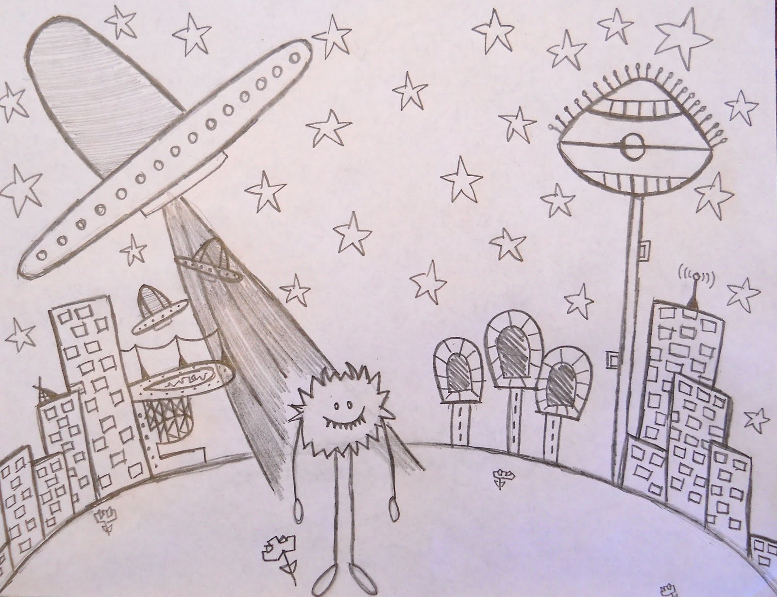 Creative Exploits: Draw a City on Another Planet