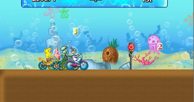 Spongebob Cycle Race - A free Online Nickelodeon Game