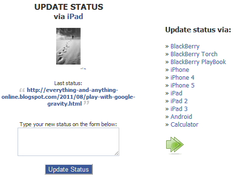 How to Update your Facebook Status via iPad 3 or any device | Rocket ...