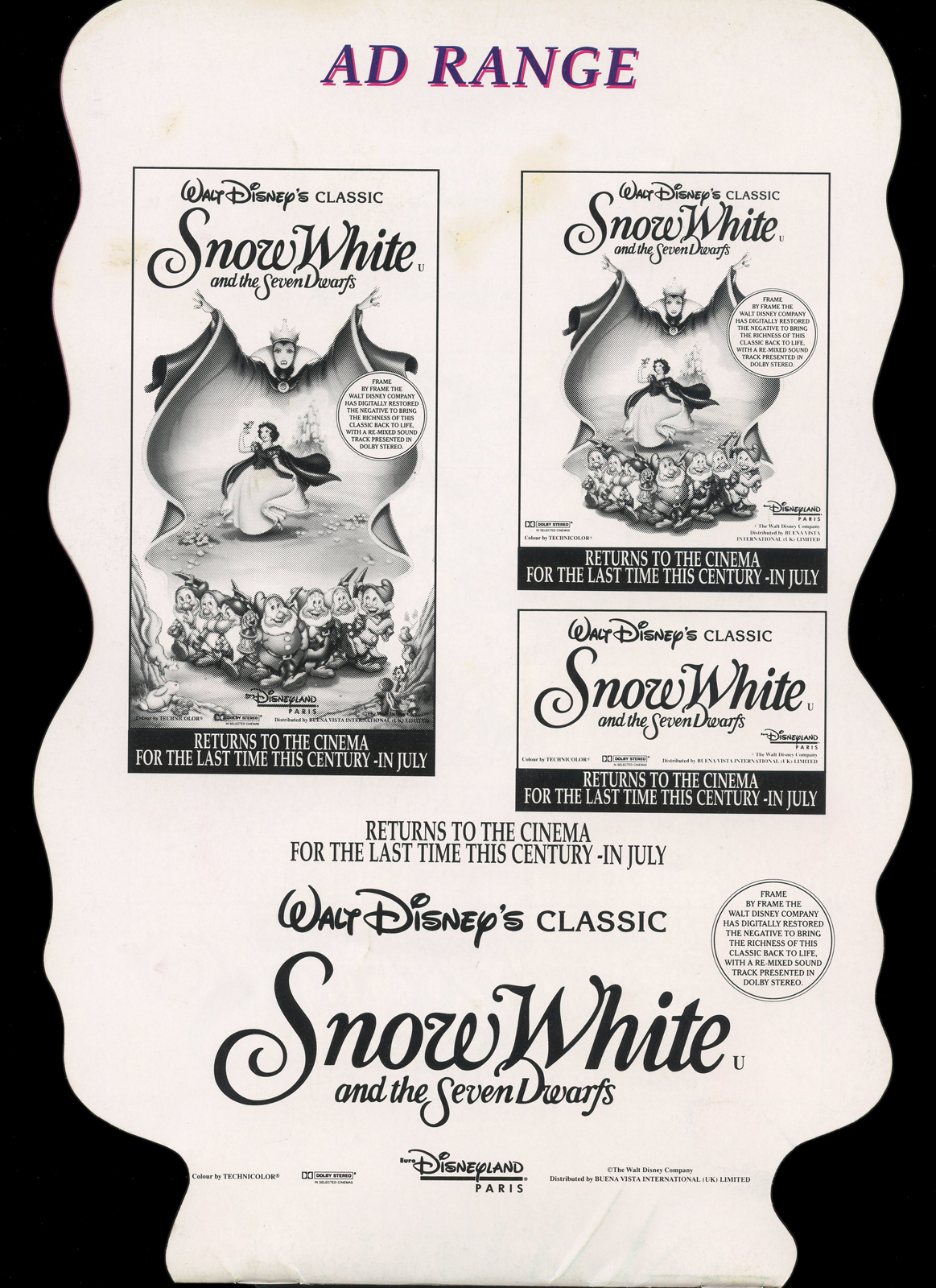Filmic Light - Snow White Archive: 1994 UK Snow White Pressbook