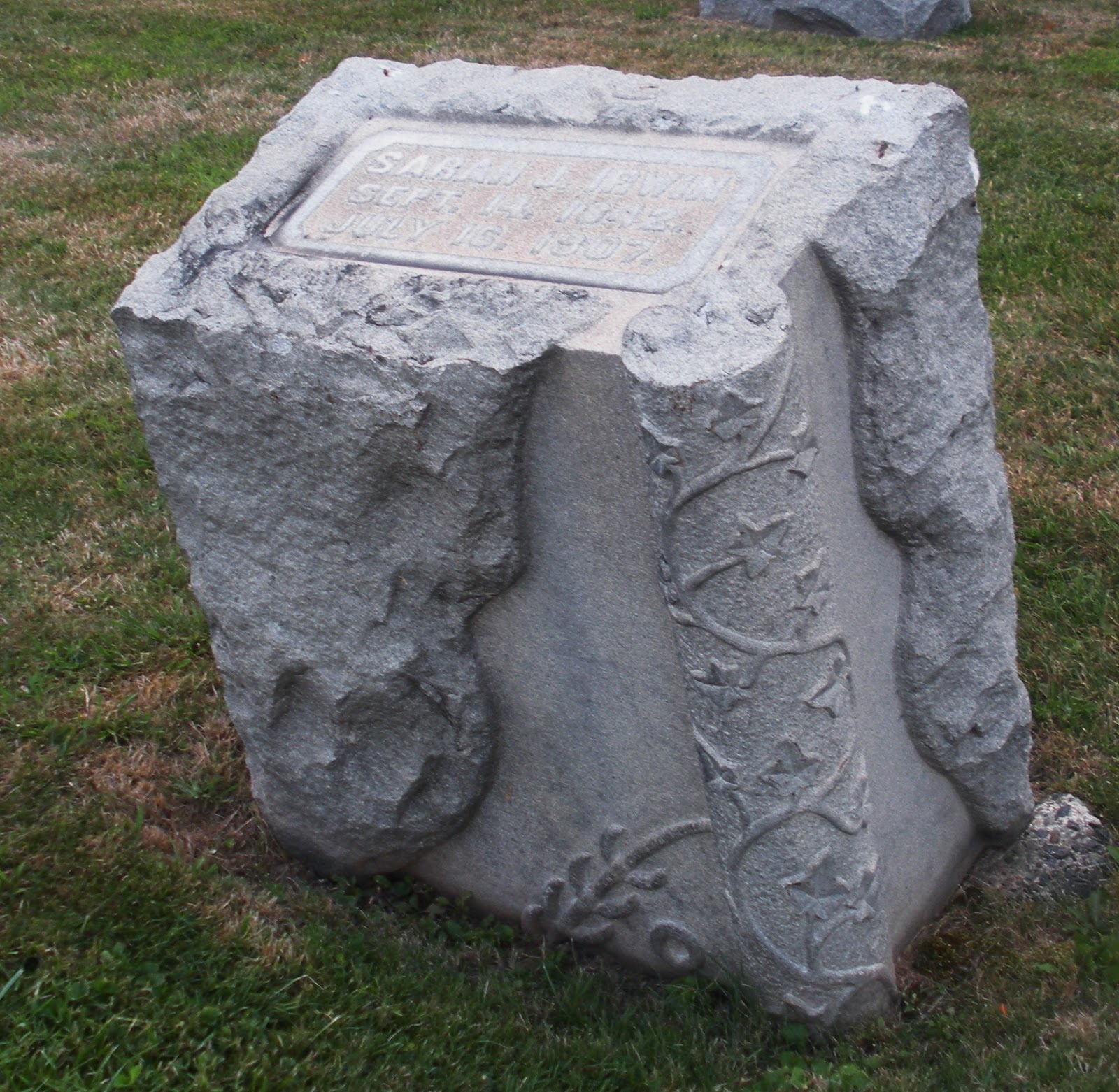 Engraved: : The Stately Column…Broken By Death