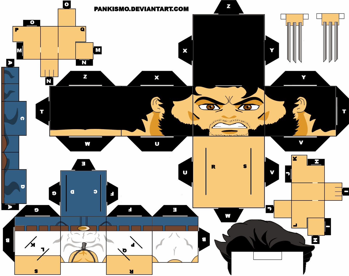 Santa Clara Artesanato: Papercraft X men