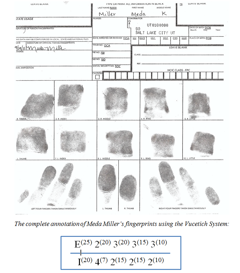 Every Contact Leaves a Trace: Vucetich Fingerprinting System