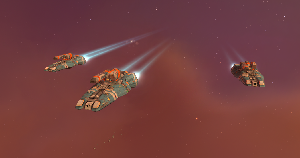 "Homeworld 2 Remastered" Hiigaran Ships: Pulsar Gunship