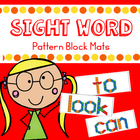 Ms. Moran's Kindergarten: Sight Word Pattern Blocks