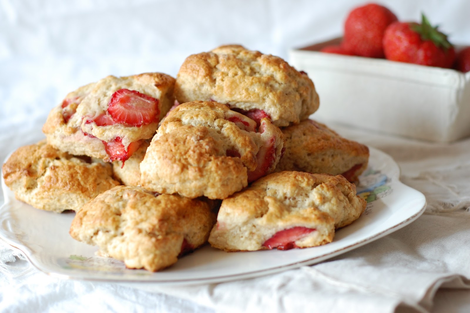 ...With Love and Cake: Strawberry Biscuits.