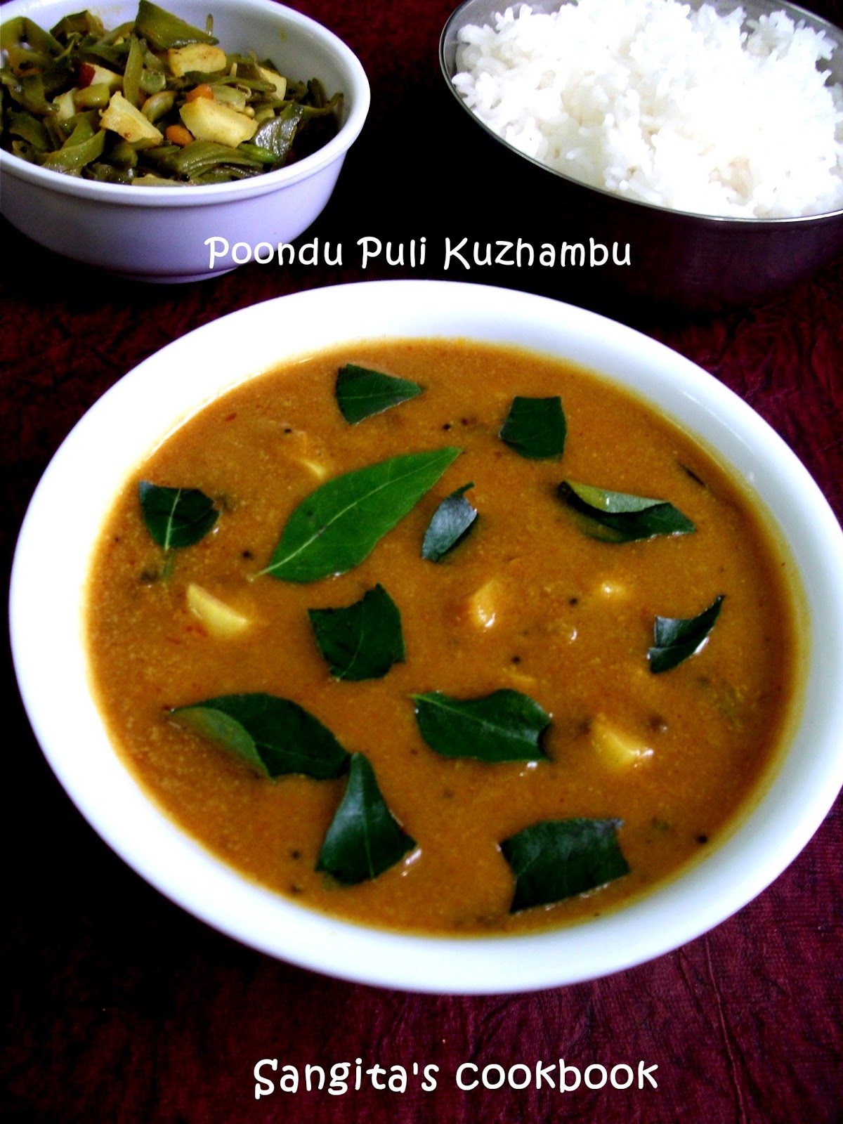 Sangita's Cookbook: Aruppukottai Poondu Puli Kuzhambu / Garlic Tamarind ...