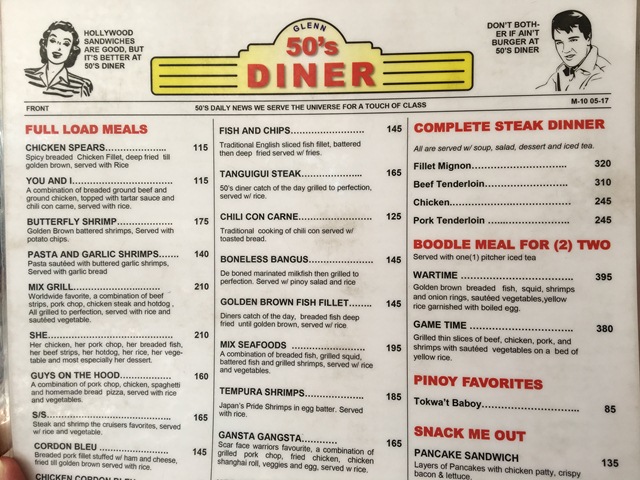 ERICJAZ FOODIES: GLENN 50'S DINER ( BAGUIO CITY )