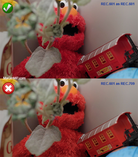 MaGin Motion Pictures: REC.601/709 and luminance range explained