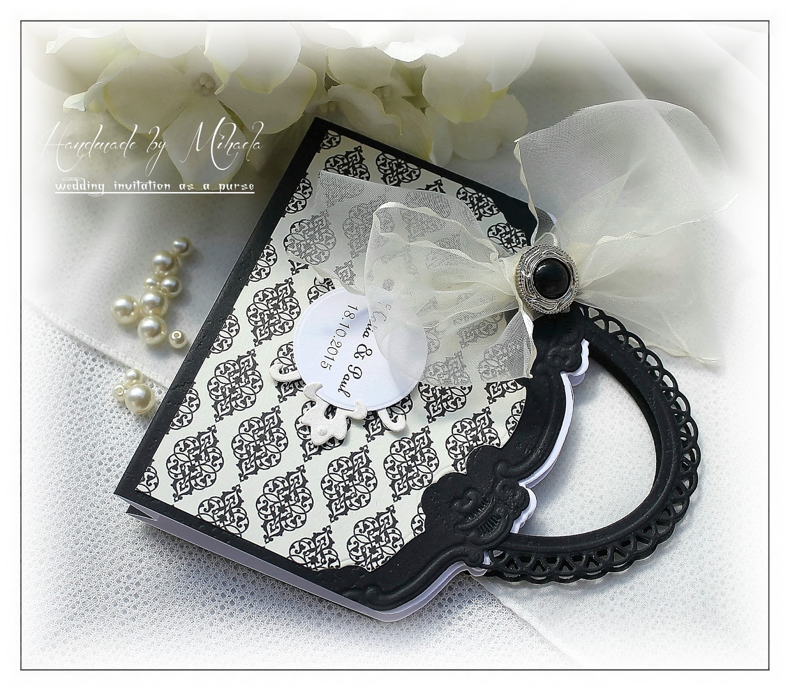 Handmade by Mihaela: Wedding invitation as a purse