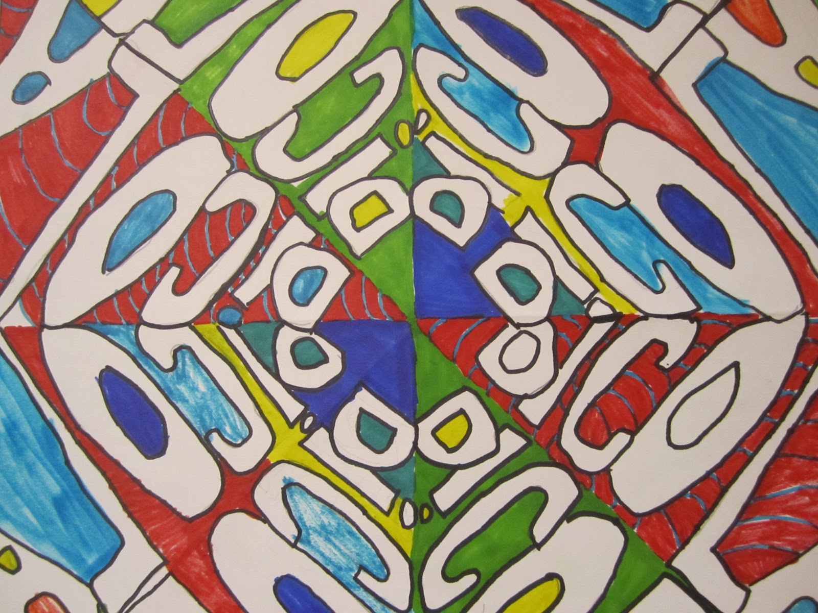 Think Create Art: Symmetrical Name Designs