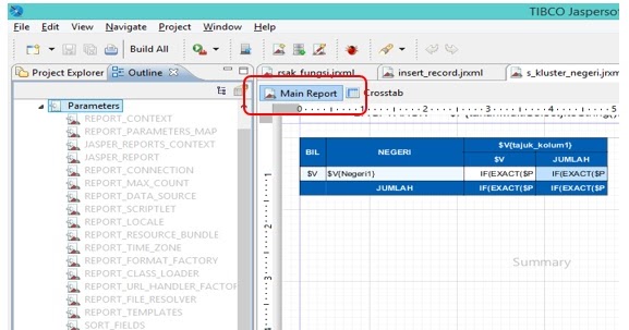 Simply Codes: Jasper Report: How to pass parameters to crosstab
