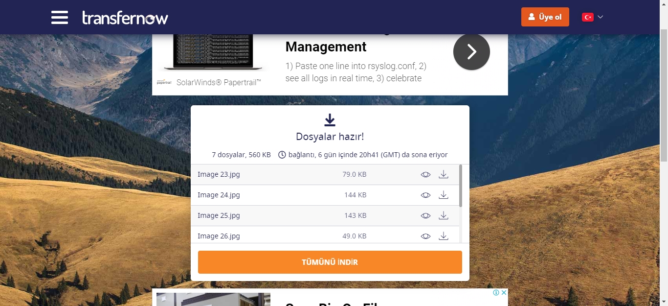 TransferNow, büyük dosyaları hızlı bir şekilde aktarın