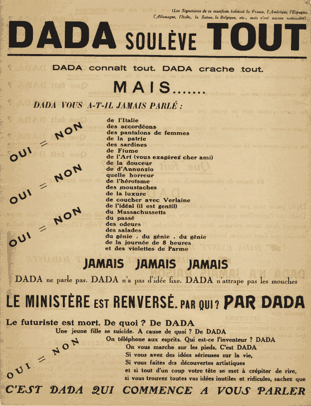 Τέχνης Σύμπαν και Φιλολογία: Ο Ντανταϊσμός και ο Πρώτος Παγκόσμιος ...