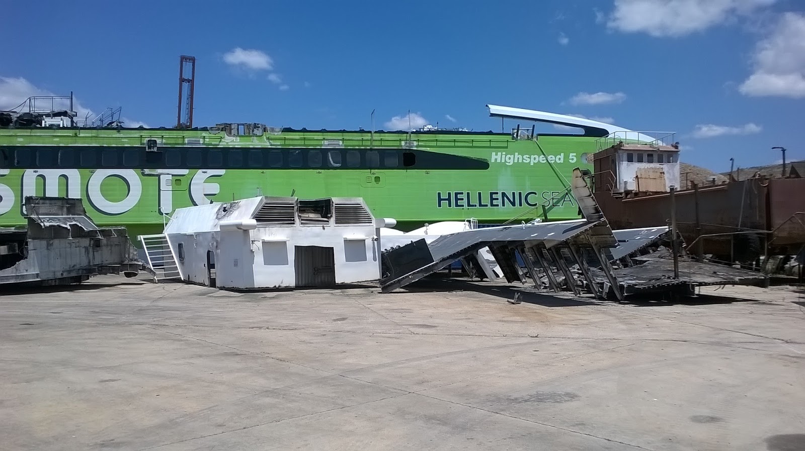ΑΛΙΟΣ ΠΛΕΥΣΙΣ - H2O Ferries : TO NEO HIGHSPEED 5 ΕΤΟΙΜΑΖΕΤΑΙ ..........