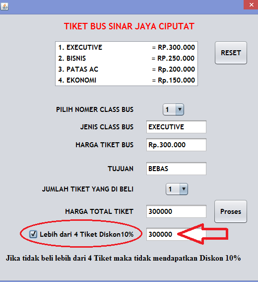 Eko Sugeng Riyadi: CARA MEMBUAT PROGRAM TIKET BUS SEDERHANA DI JAVA ...