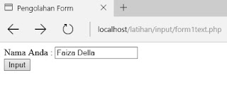 Cara menampilkan inputan text di PHP | Menulis dan Membaginya