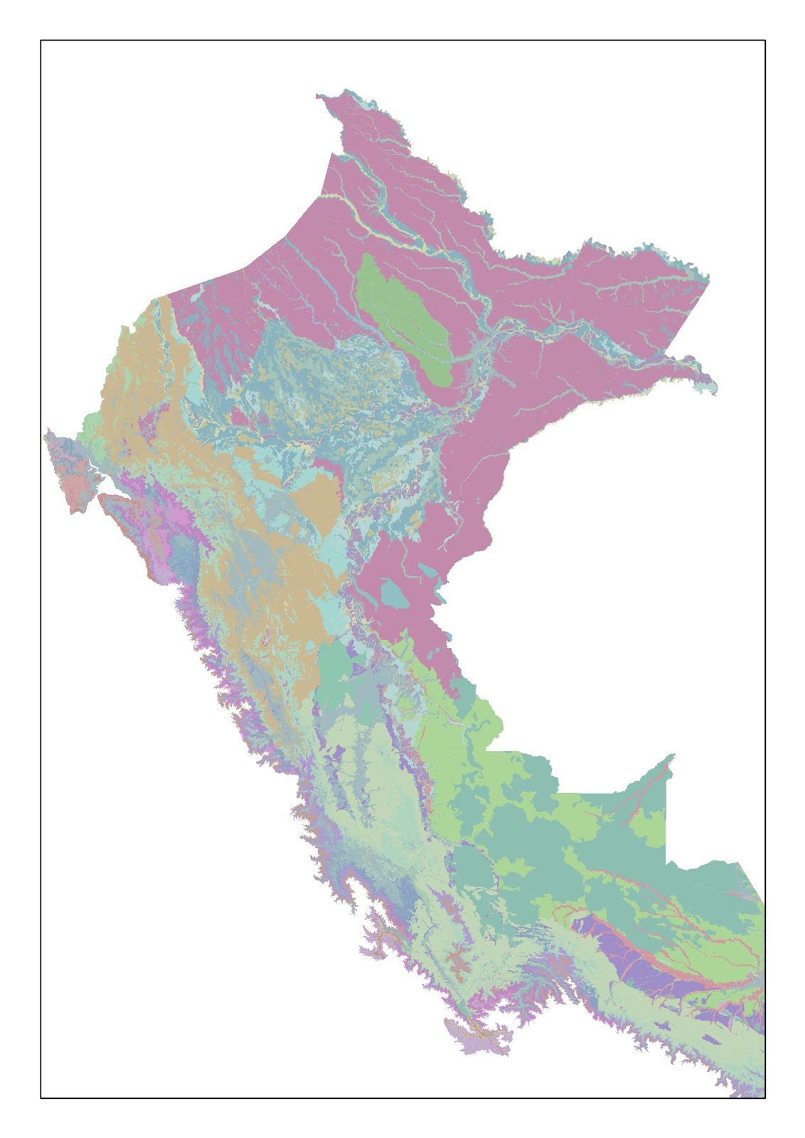 Sistemas ecológicos de la selva ~ Mapas, shapes y más del Perú