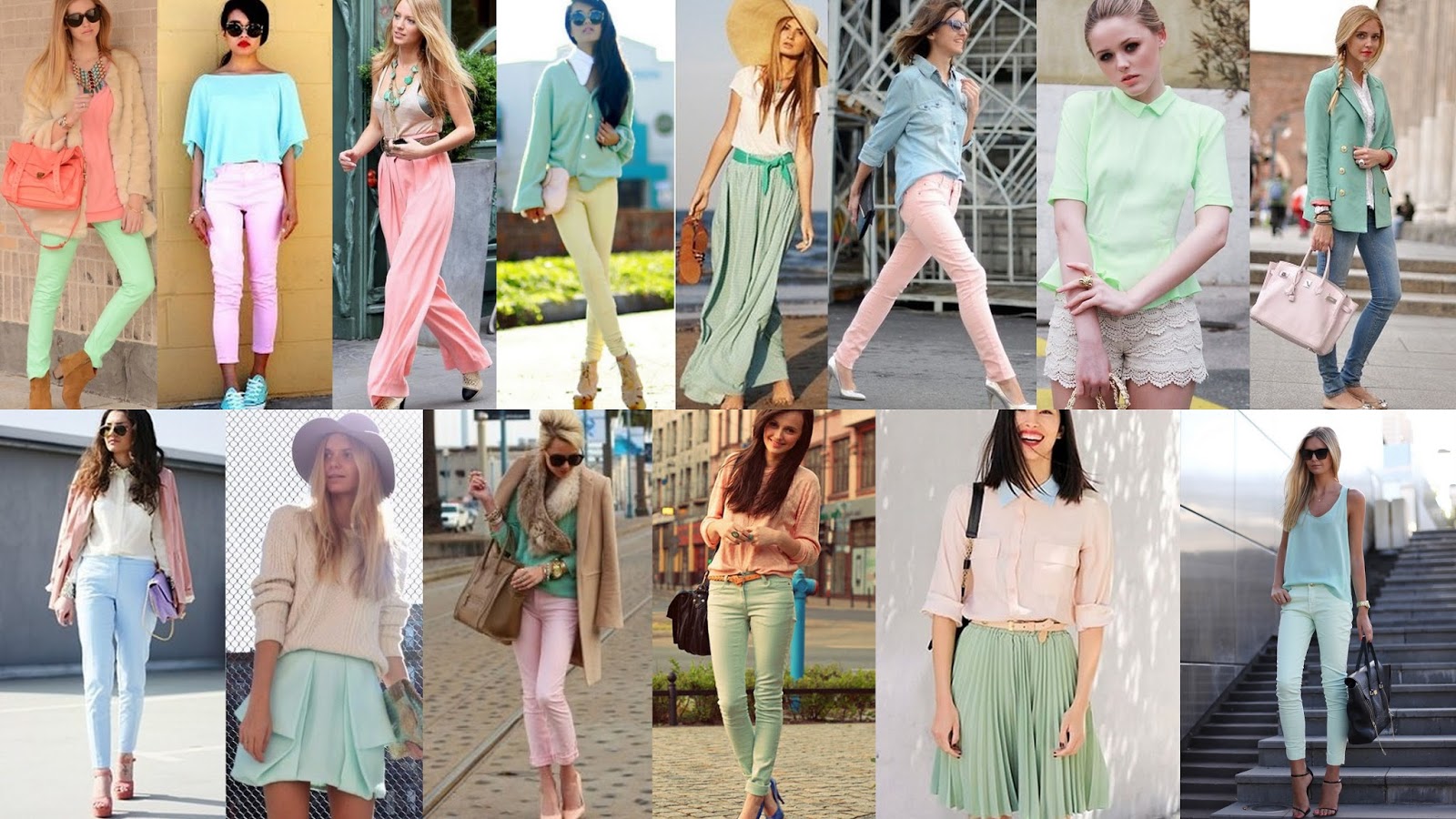 Inspiração: Looks candy colors