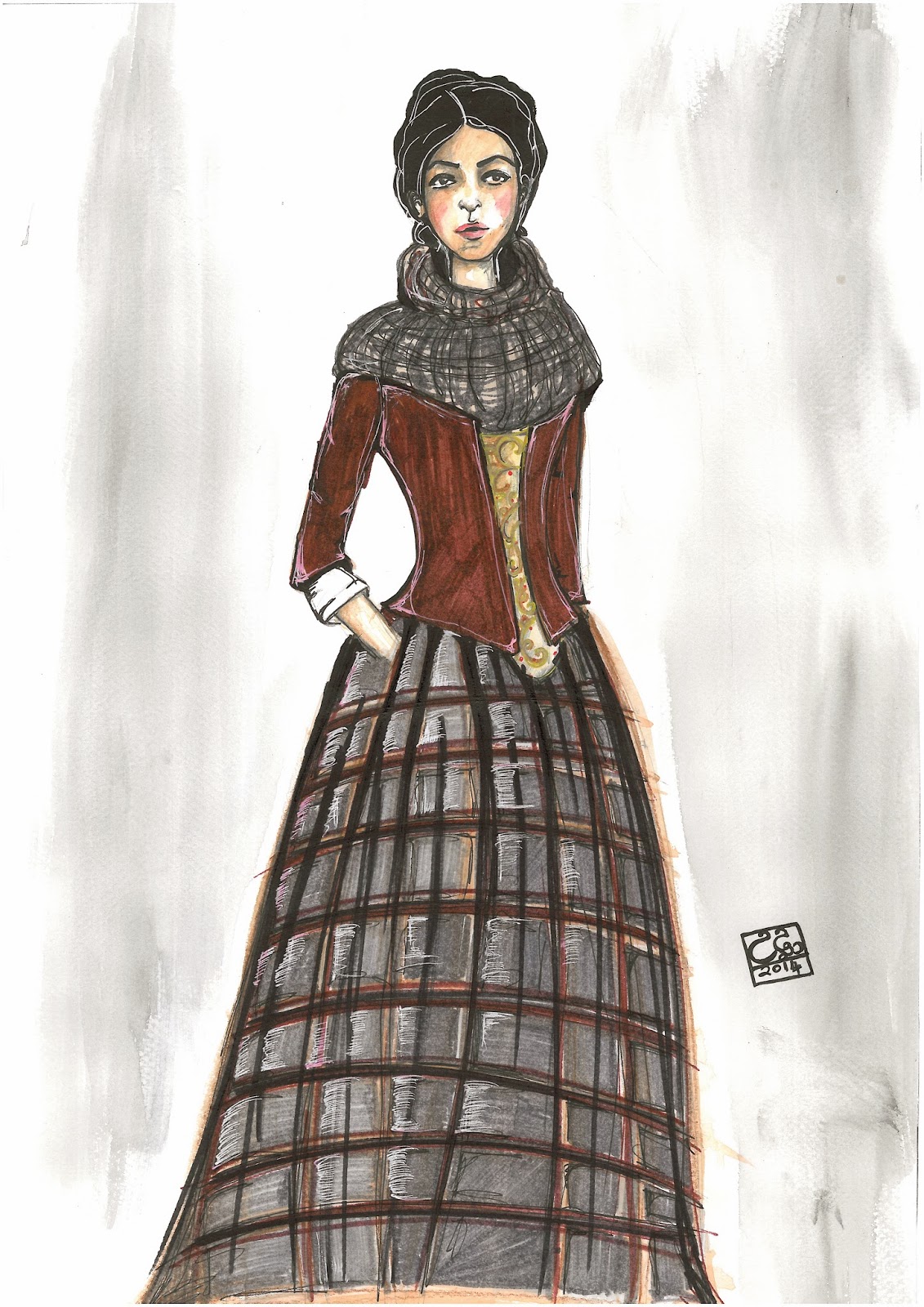 udya: Outlander Costume Sketches