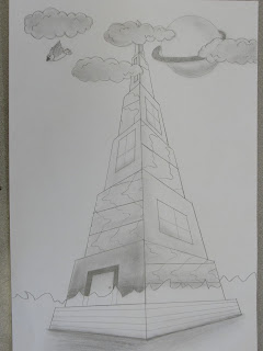 Maddy Coutant's Art: Three Point Perspective