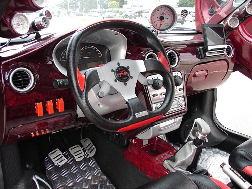 Chevrolet Celta Clube: Interior do Celta customizado