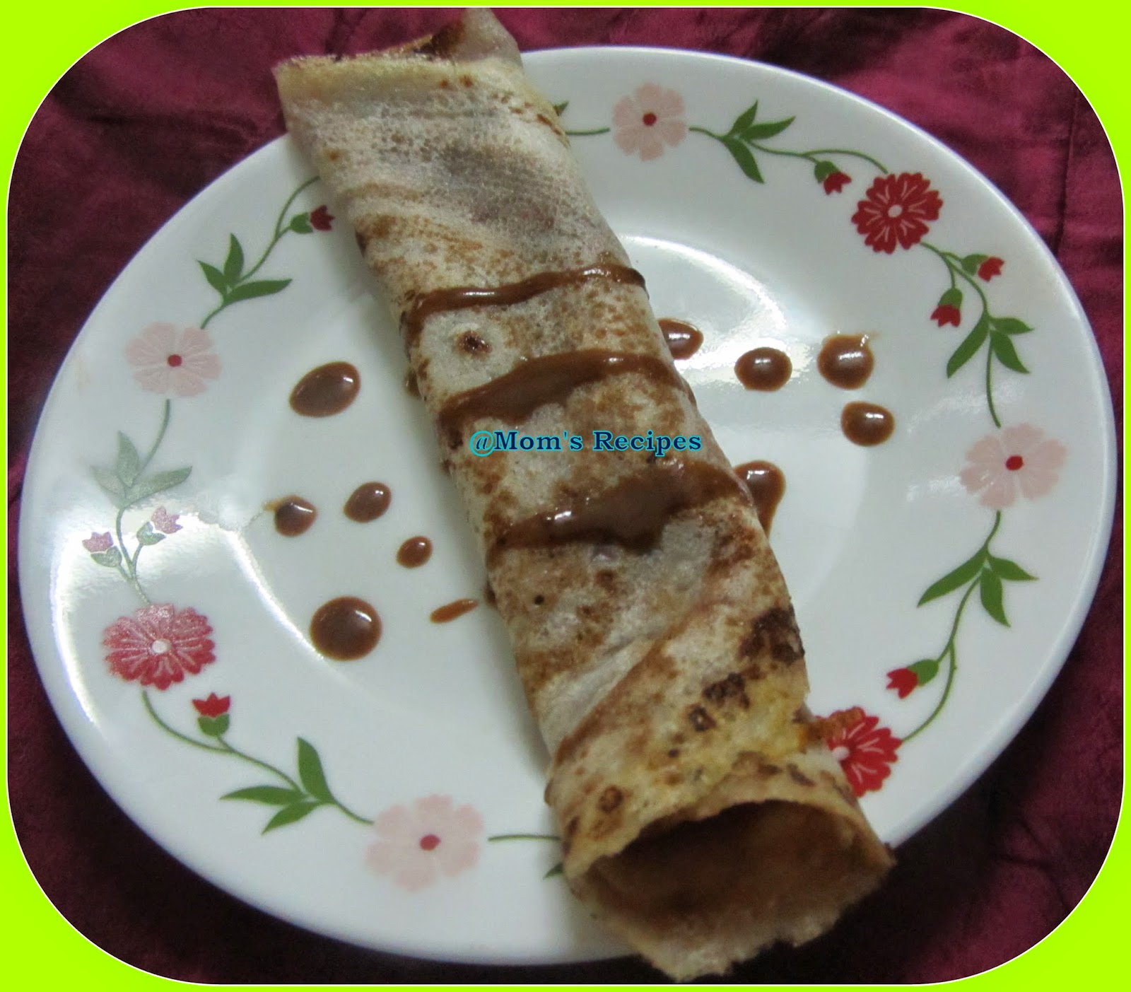 Mom's Recipies: Chocolate Dosa / Kids Recipes