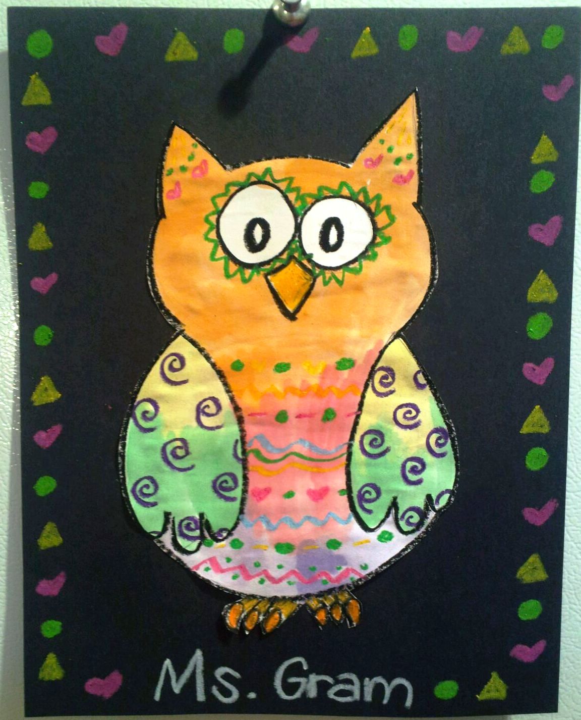 Pattern Owls (1st) | Art with Mrs. Nguyen