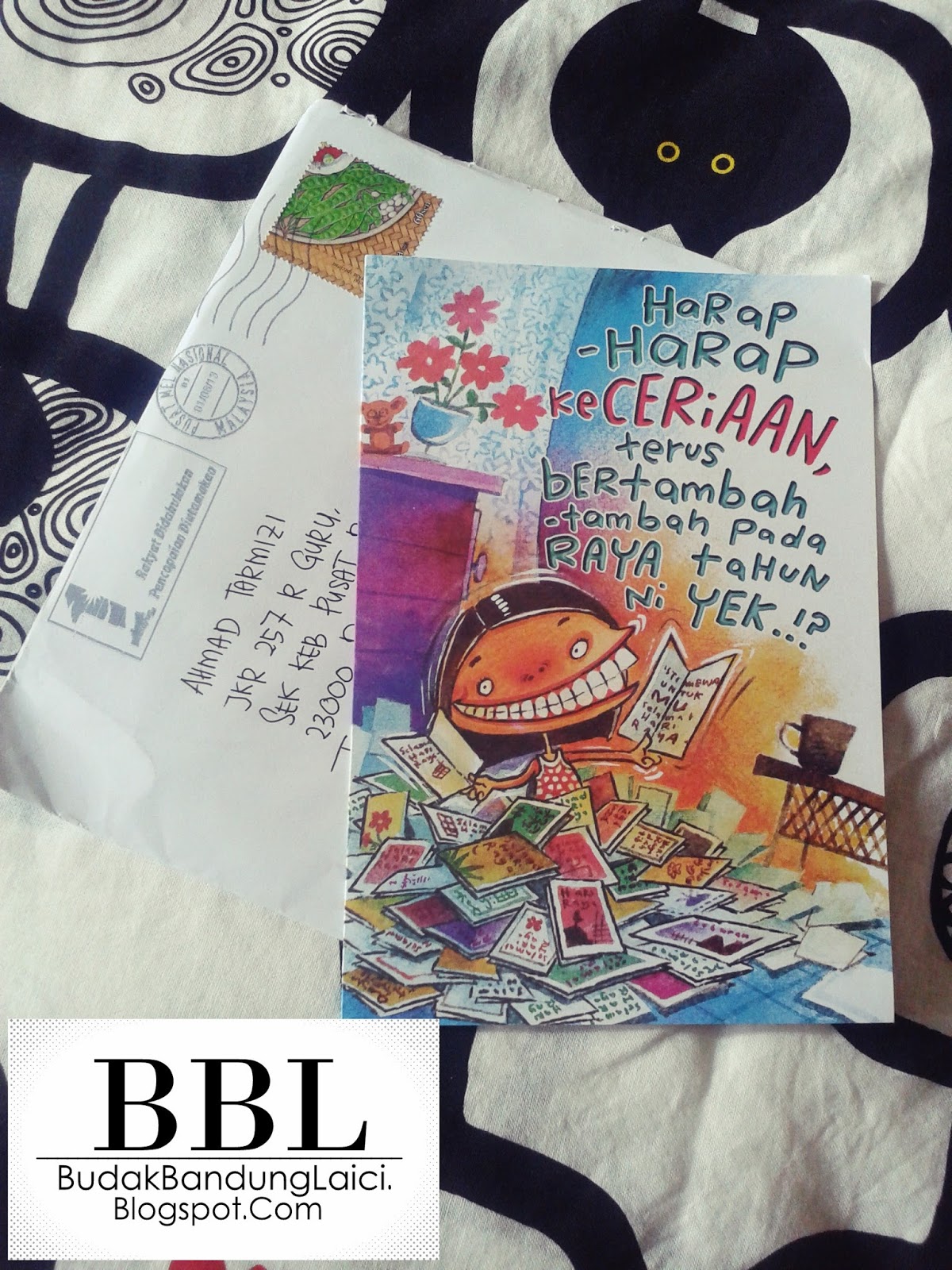 Dapat Kad Raya Dari Blogger - Budak Bandung Laici
