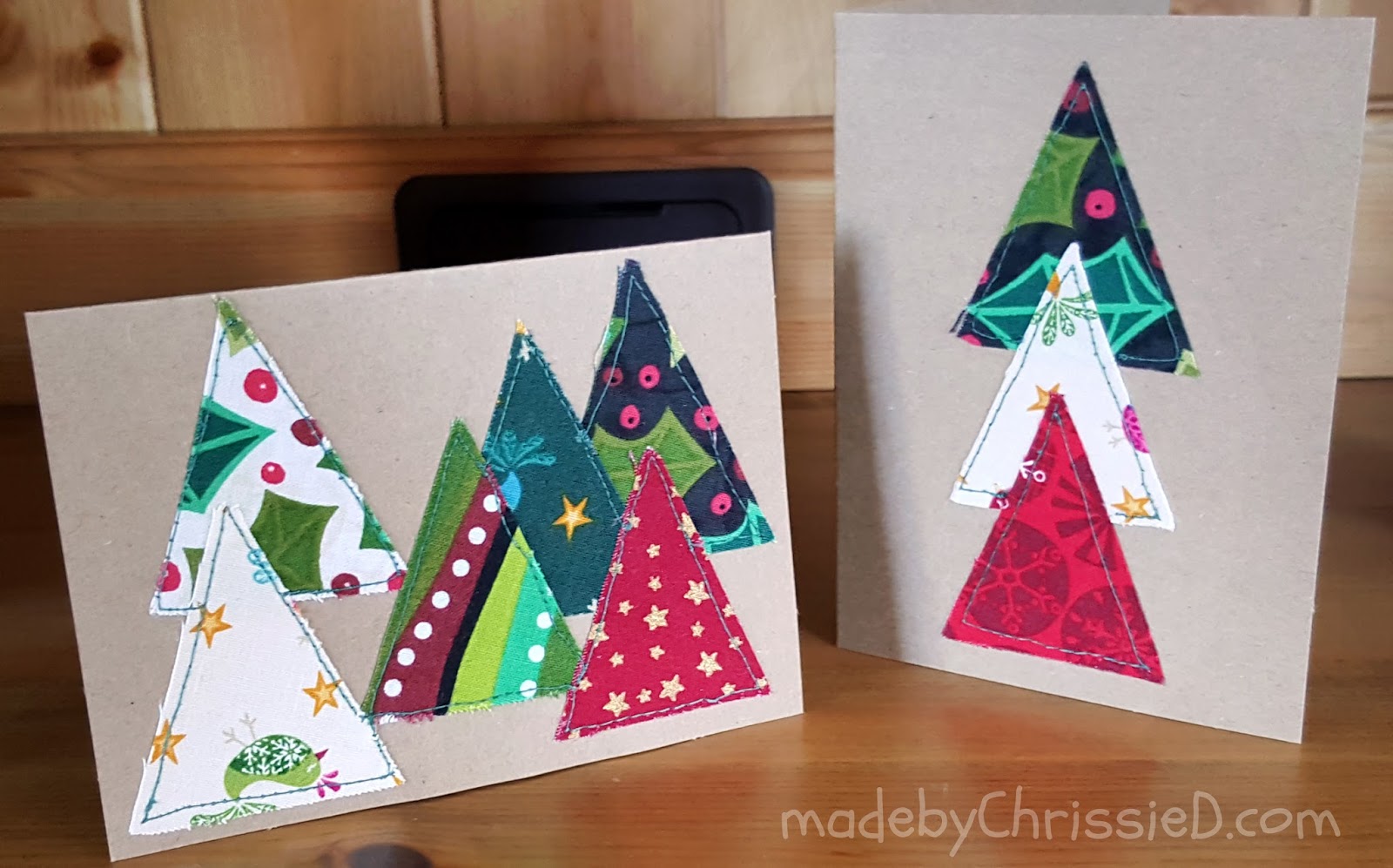 Chris Dodsley @mbCD: How To Make Selvedge & Fabric Christmas Cards