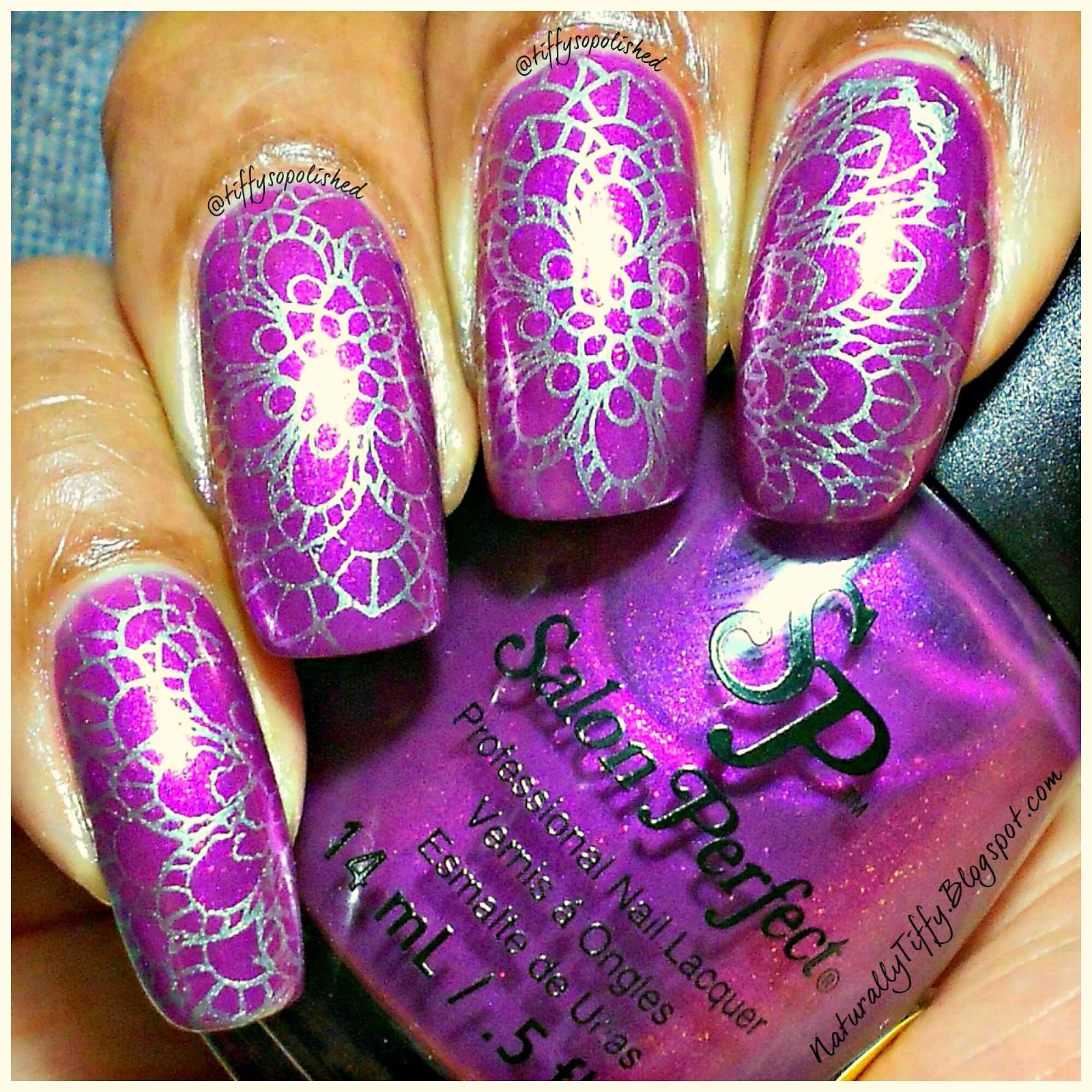 Salon Perfect: Purple Passion + Stamping | NaturallyTiffy