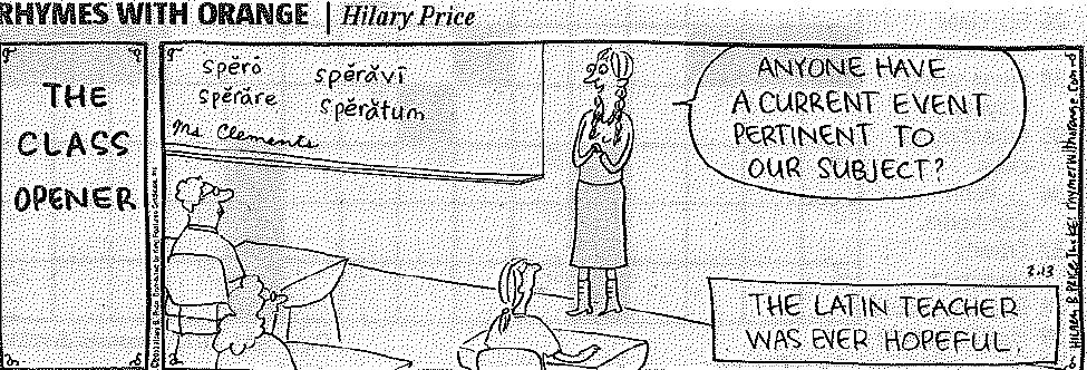 50 PERCENT LATIN: THE "PERTINENCE" OF LATIN